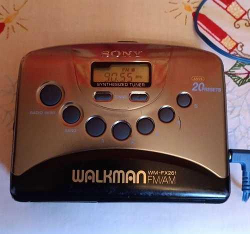 Кассетный плеер sony walkman wm fx261