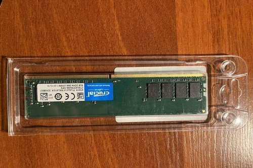 Модуль памяти crucial DDR4 - 8gb