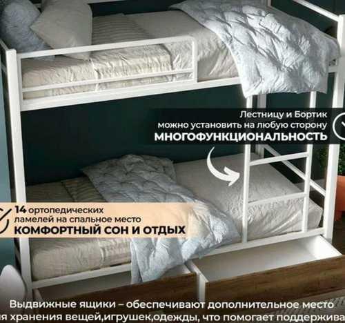 Кровать двухярусная 90*200 IKEA