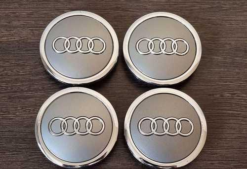 Колпачки на литые диски Audi 69мм серый