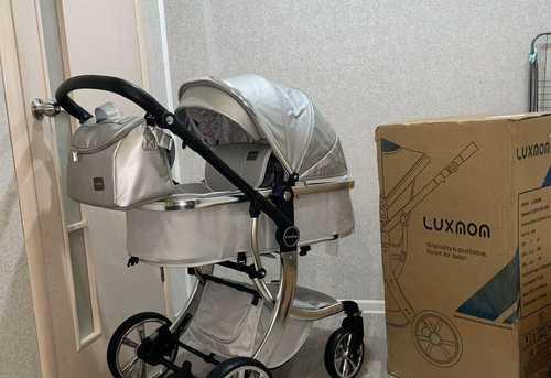 Коляска Luxmom 2 в 1 экокожа, как новая