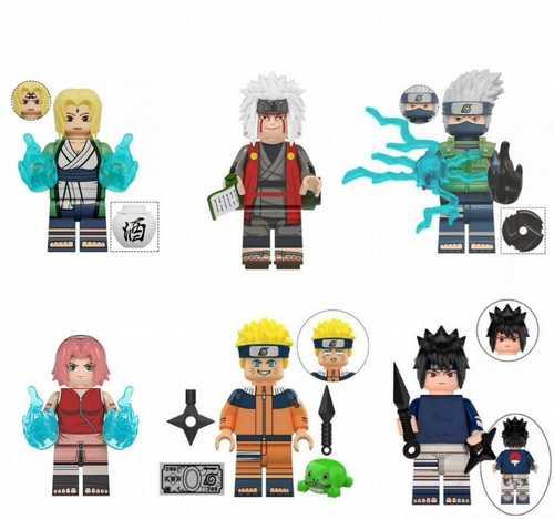 Фигурки Наруто аналог Lego