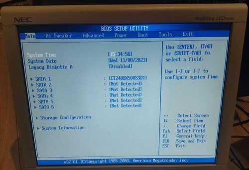 Монитор NEC MultiSync LCD1550V