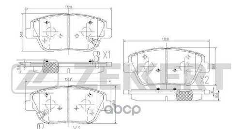 Колодки торм. диск. передн. Kia Optima III 12