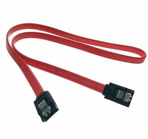 Кабель SATA - SATA 40 см 26AWG красный ASX