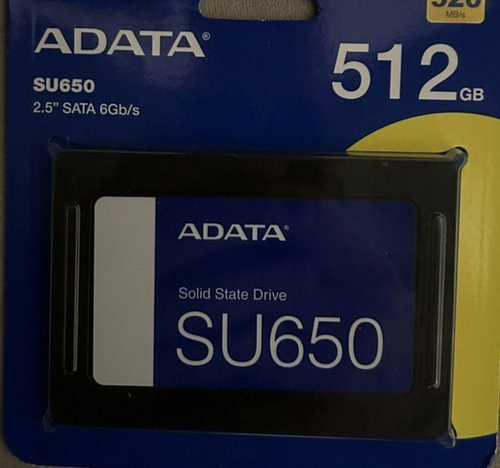 Ssd 512 adata su650 2,5 SATA