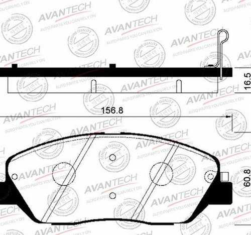 Тормозные колодки переднее Hyundai Santa Fe