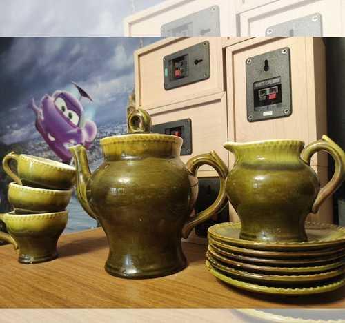 Кофейный сервиз майолика