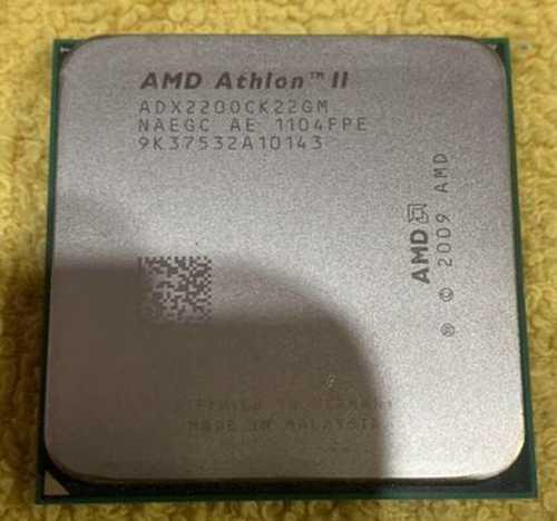 Процессор amd athlon 2 adx2200ck22gm