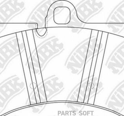 Nibk PN0346W Колодки торм.пер