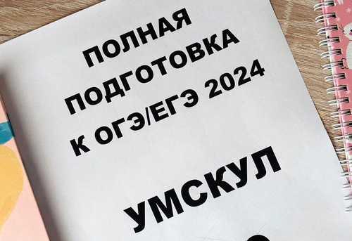 Полная подготовка к огэ/егэ 2024 умскул