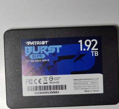Жесткий диск SSD 2TB patriot burst