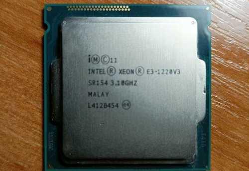 Процессор xeon E3 1220v3