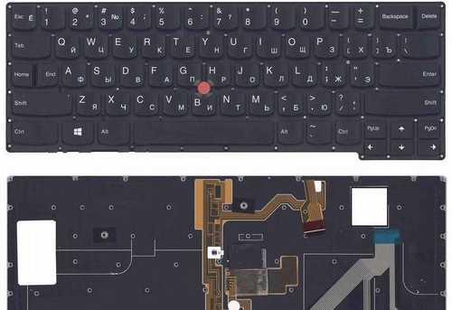 Клавиатура Lenovo ThinkPad X1 carbon Gen 2 черная