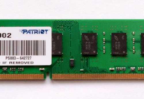 Оперативная память DDR3 4gb Patriot PSD34G16002