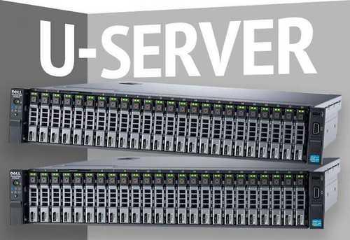 Сервер Dell R730XD 24SFF 2*2697v4 64Gb H730p 2*750