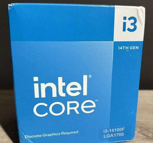 Новый процессор Intel Core I3-14100F