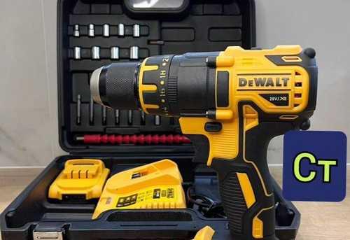 Шуруповерт dewalt ударный 26 v +набор