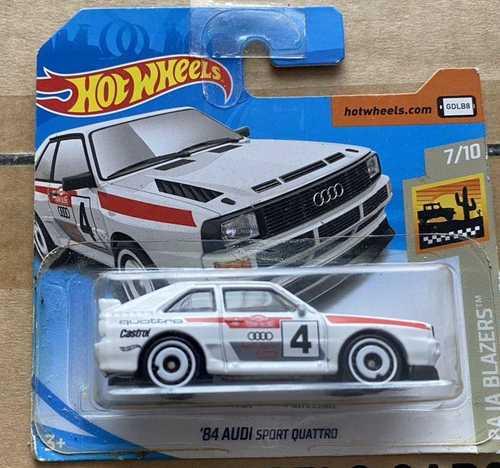 Hot wheels 84 audi sport quattro (грязный)