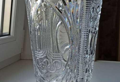 Хрустальная ваза СССР Олимпиада 1980