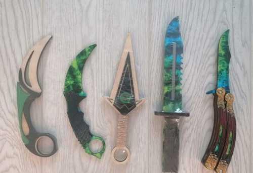 Подарочный набор детских ножей кс го изумруд