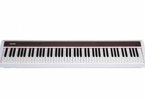Пианино белое молоточковая клавиатура