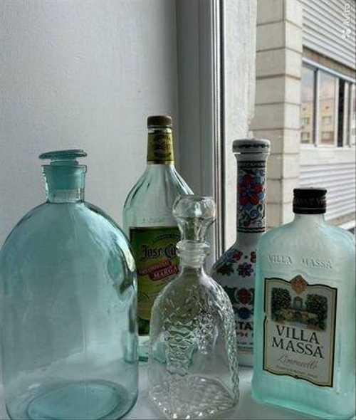 Бутылки стекло разные