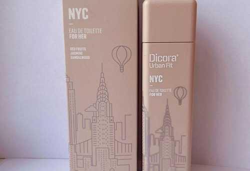 Туалетная вода женская dicora UF nyc