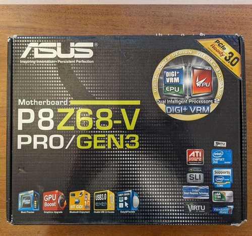 Комплект Asus P8Z68-V PRO/GEN3 + Intel i7 3770k
