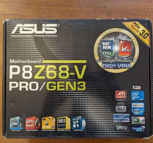 Комплект Asus P8Z68-V PRO/GEN3 + Intel i7 3770k