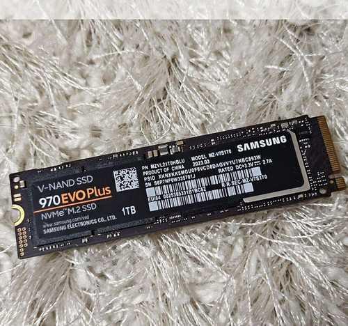 SSD M.2 Samsung 970 EVO Plus 1TB (Здоровье 100%)