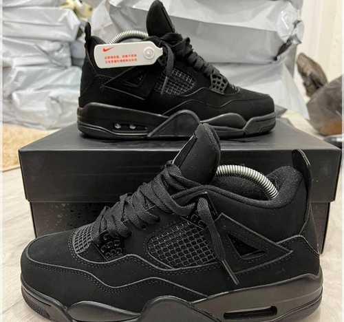 Кроссовки Nike air jordan 4 black cat