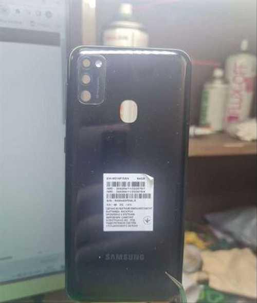 Крышка Samsung M21 черная снятая