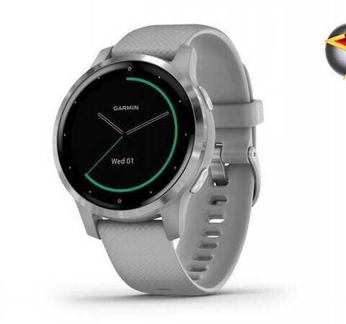 Часы Garmin Vivoactive 4S Gray/Silver 010-02172-04