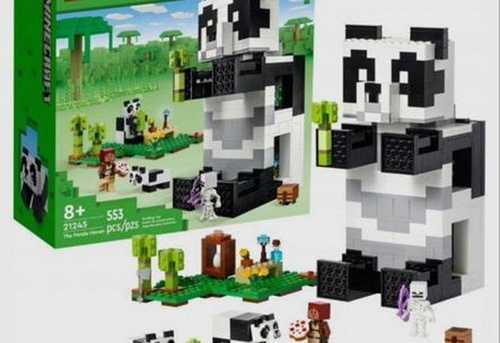 Lego minecraft дом панды