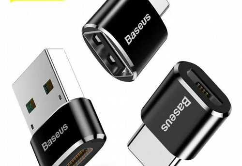 Переходник адаптер baseus USB tupe-c