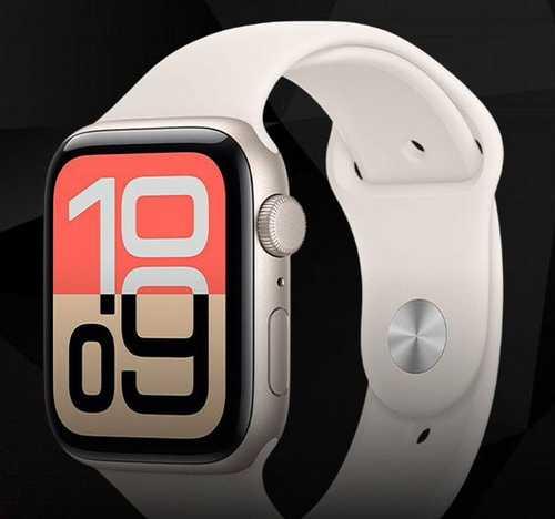Часы Apple Watch SE 3 44 mm бежевый/бежевый S/M