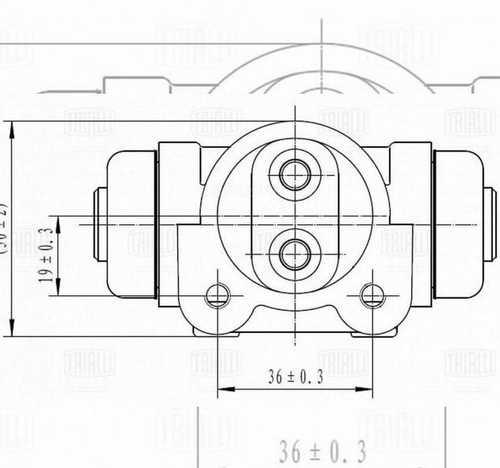 Trialli CF 0120 Цилиндр торм. для а/м Renault Mast