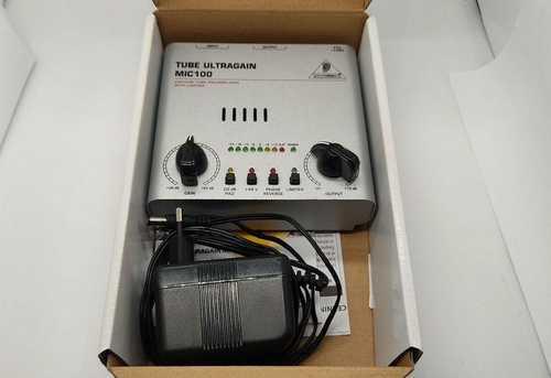 Микрофонный предусилитель Tube Ultragain mic100