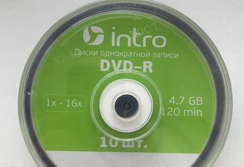 Диски DVD-R Intro 4,7 Gb 1x-16x-120min
