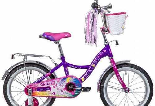 Детский велосипед Novatrack Little Girlzz 16" (202