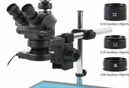 Микроскоп тринокулярный для пайки ZS7050 с камерой