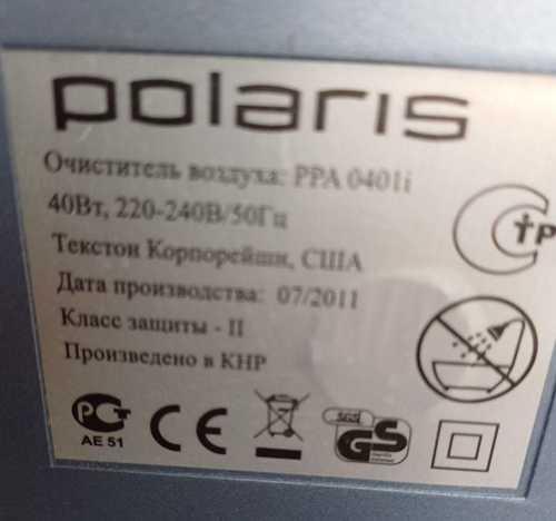 Очиститель воздуха Polaris