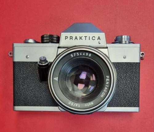 Плёночный фотоаппарт Praktica L Pentacon 50 1.8