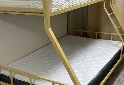 Двухъярусная кровать металлическая