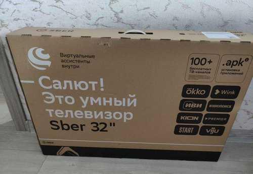 Новый Телевизор 32", SmartTV, Sber SDX-32H2120B