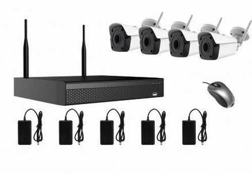 SVN soul KIT 5 на 4 уличные WiFi камеры 5Мп