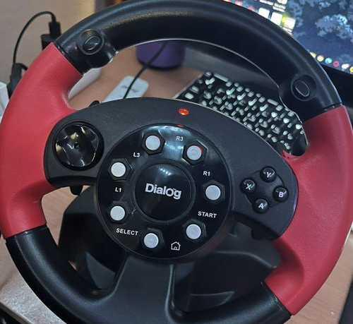 Игровой руль dialog gw-125vr e-racer