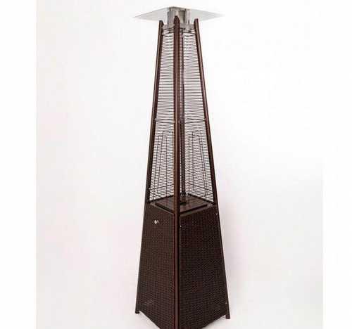 Уличный газовый обогреватель Pyramid Rattan Brown