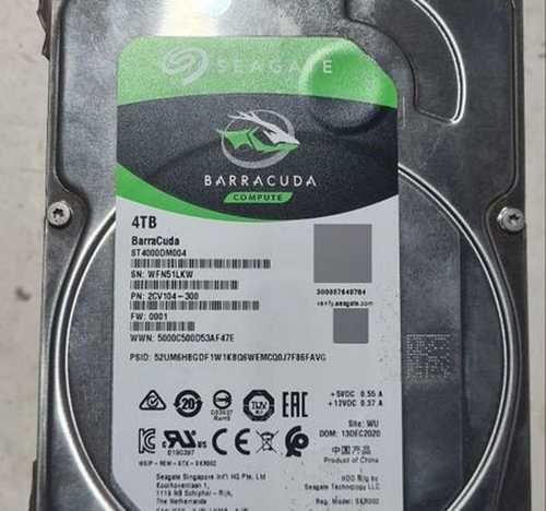 Жесткий диск 1тб 2тб 4 тб 6тб Seagate Barracuda